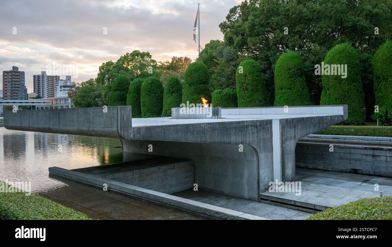 Flame of Peace at Hiroshima Peace Park, Japan Stock Photo - Alamy