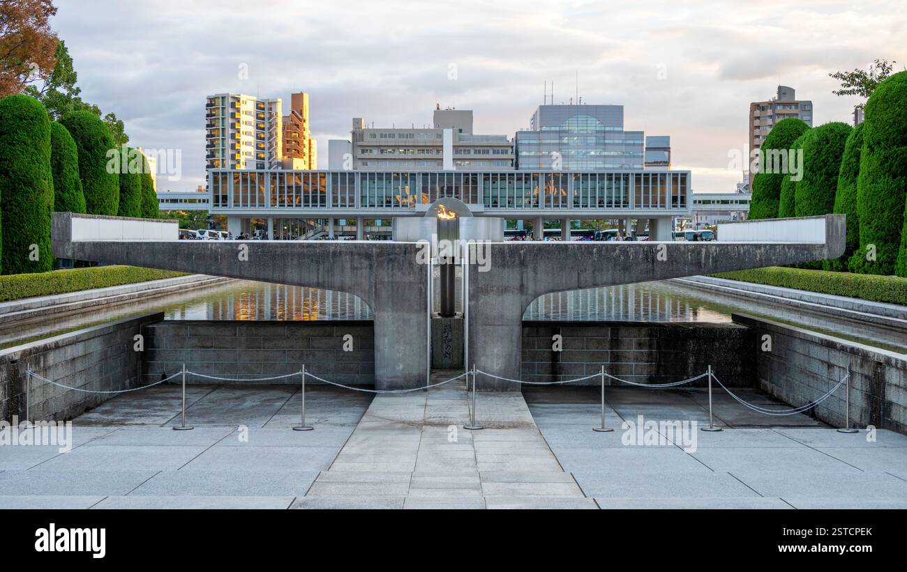 Flame of Peace at Hiroshima Peace Park, Japan Stock Photo - Alamy