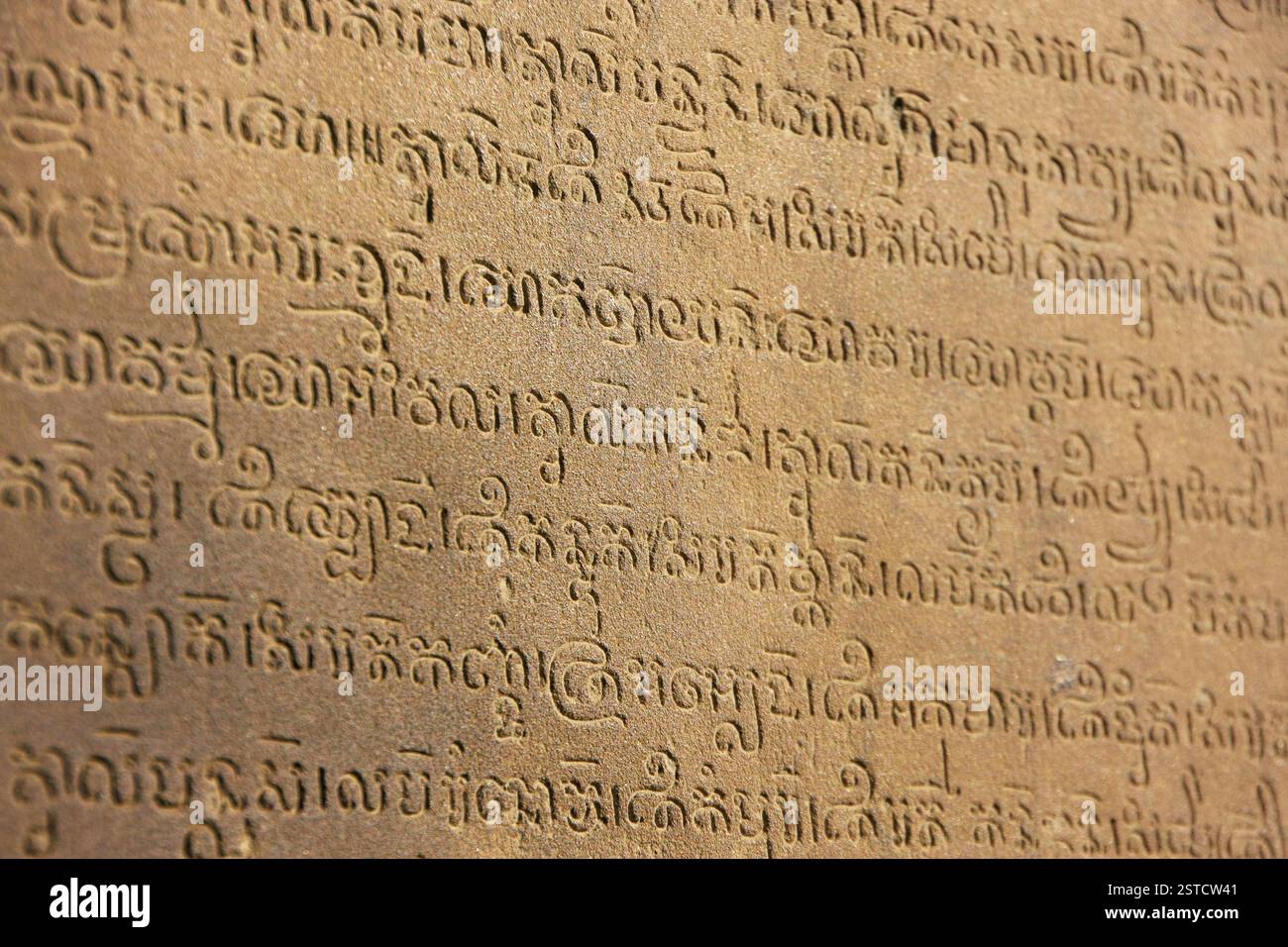 Close up of Khmer writing Stock Photo - Alamy