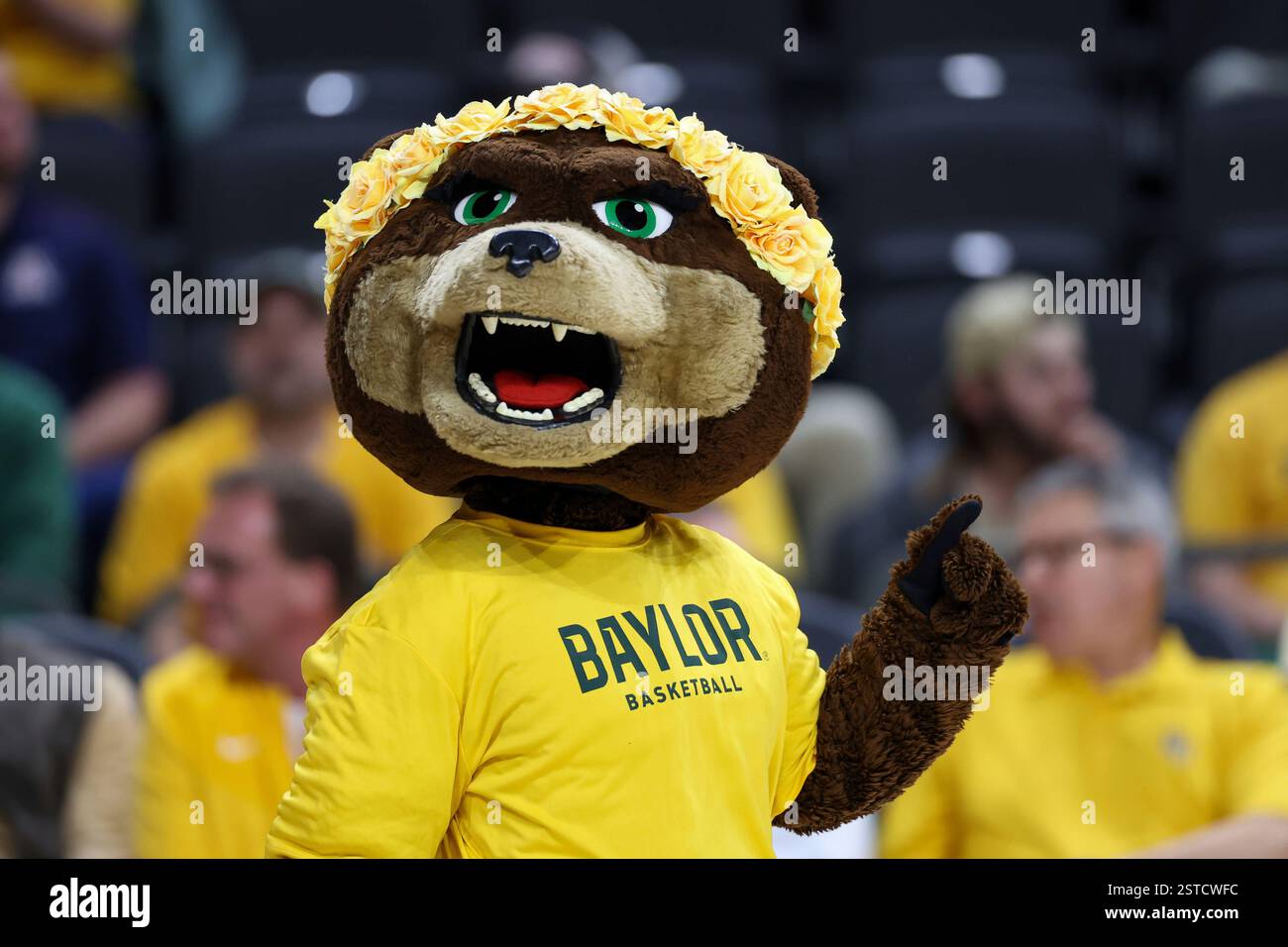 WACO, TX - FEBRUARY 17: Marigold the mascot performs before the Big 12 ...