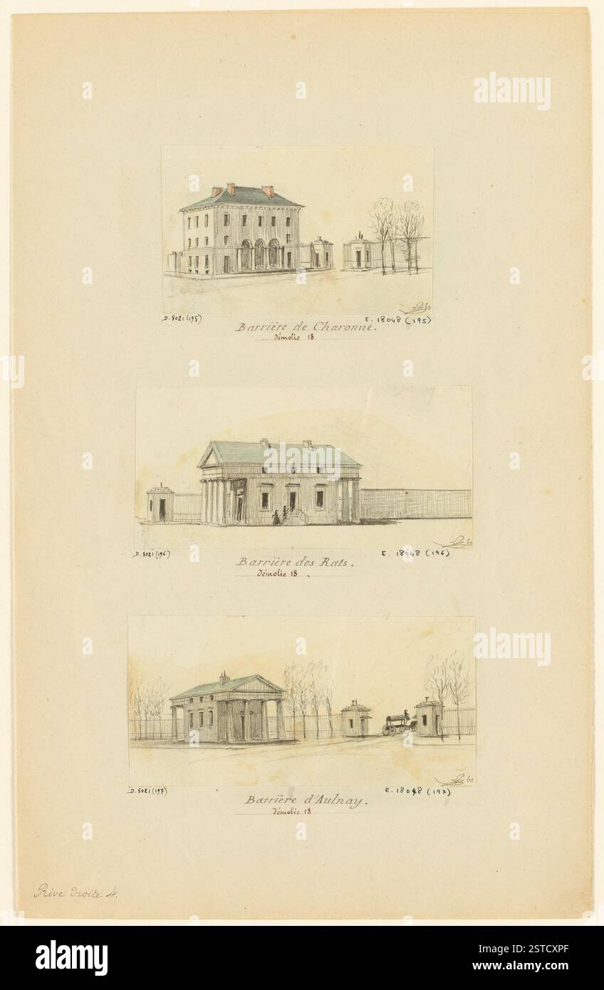 A view of one pavilion of the old rats barrier, featuring a four-column ...