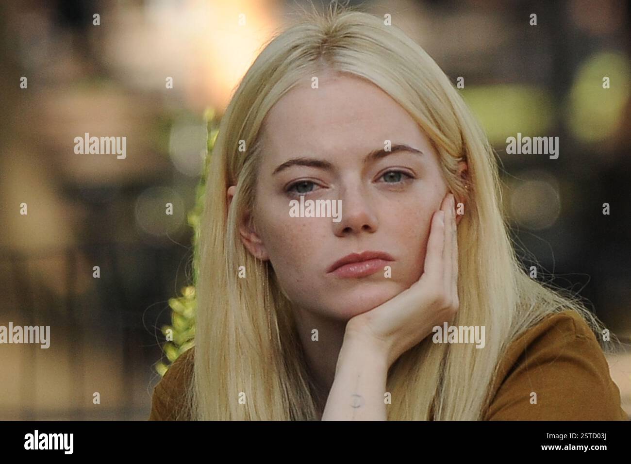 Emma Stone was seen on location filming the movie 'Maniac' in New York ...