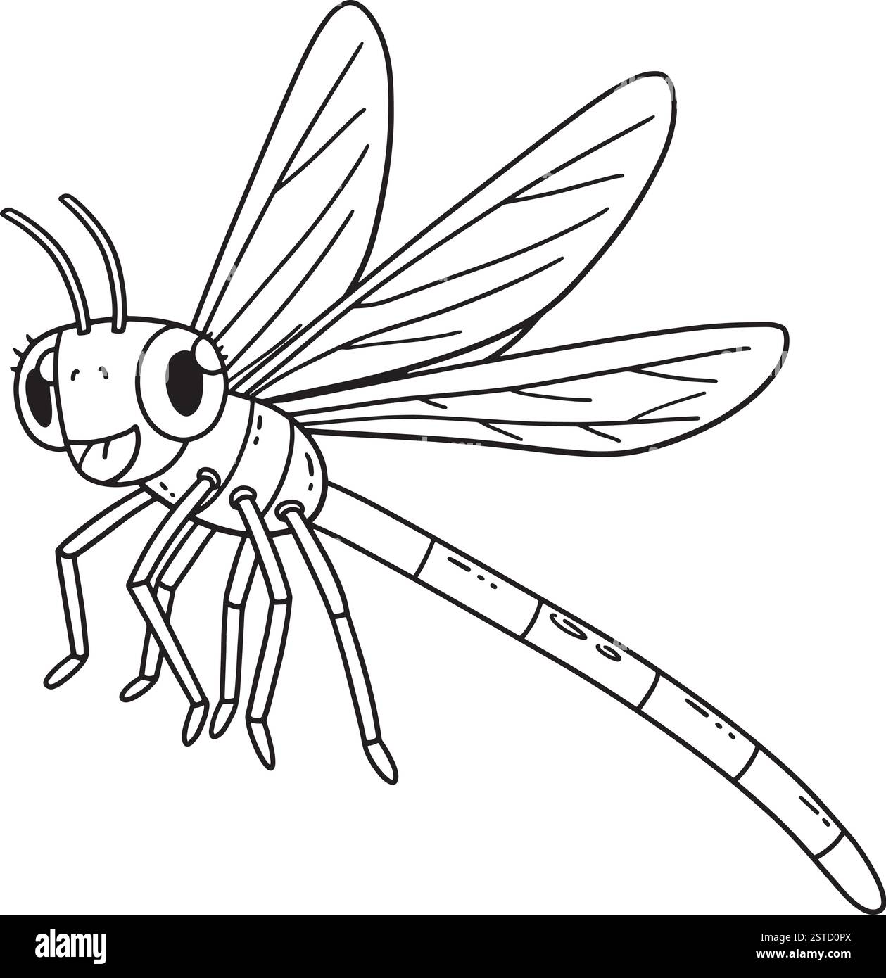 Isolated damselfly Black and White Stock Photos & Images - Alamy