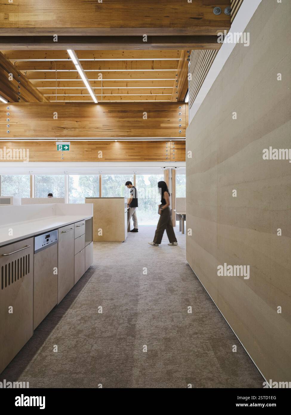 Upper level office space and kitchen. Advanced Manufacturing Research ...