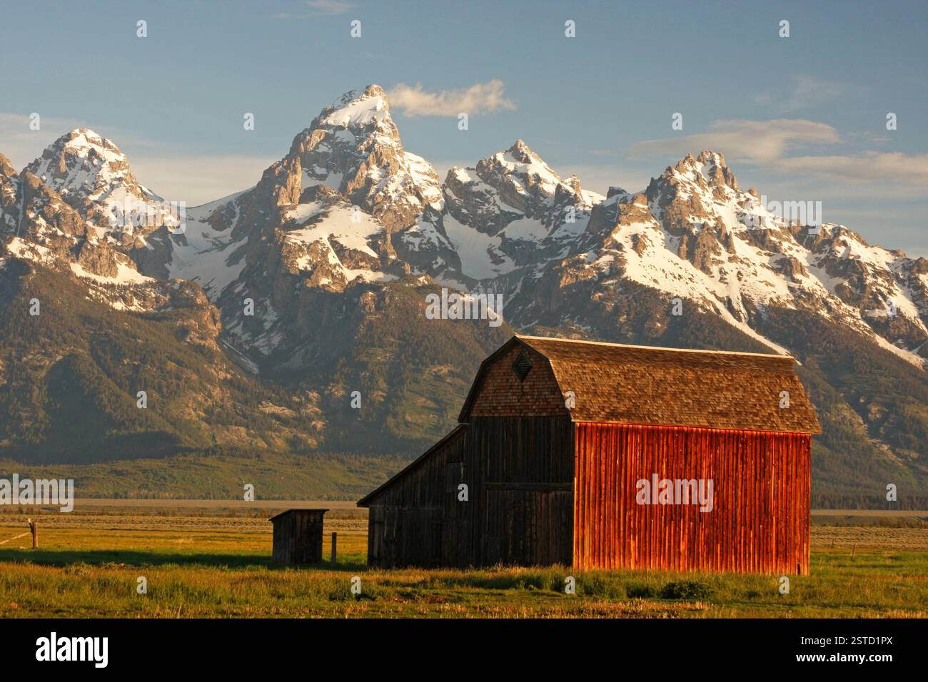 Mormon row barn, Grand Teton National Park, Wyoming, USA Stock Photo ...