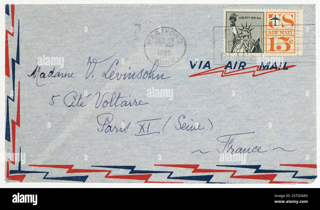 A stamp featuring the Statue of Liberty, a symbol of freedom, democracy ...