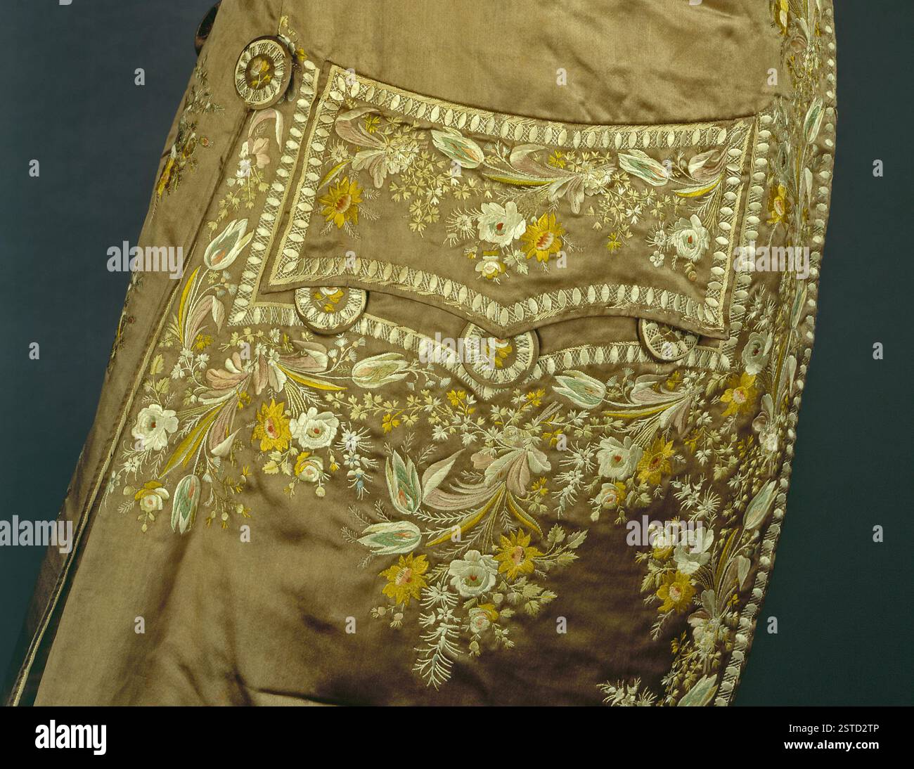 A design featuring rose embroidery, with additional elements like ...