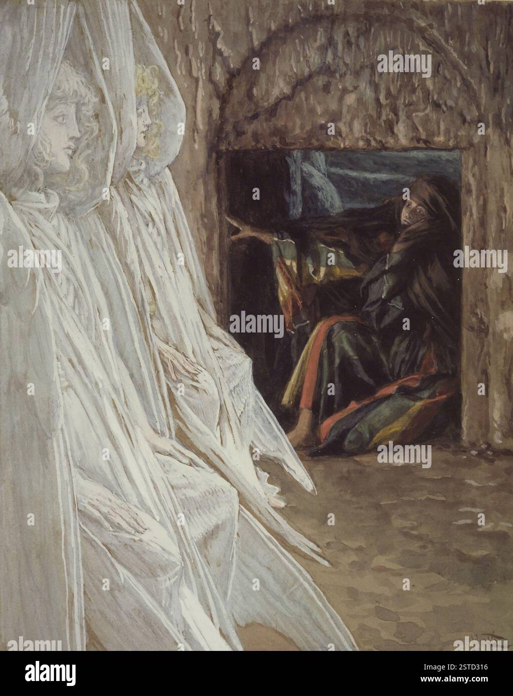 James Tissot's 1886-1894 painting depicting Mary Magdalene questioning ...