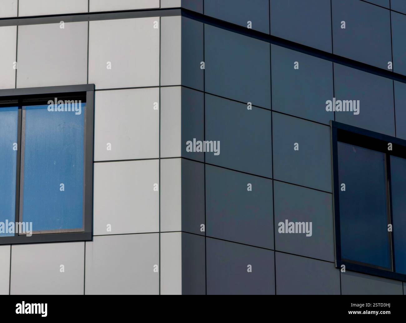 Framed Perspectives. Rectangular Windows glass shape, around the corner ...