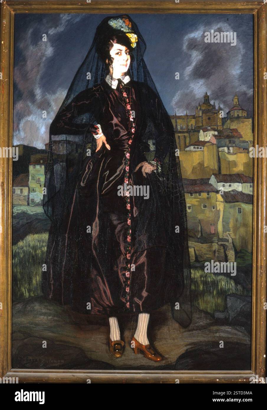 A portrait of Spanish dancer Anita Ramírez painted by Ignacio Zuloaga ...