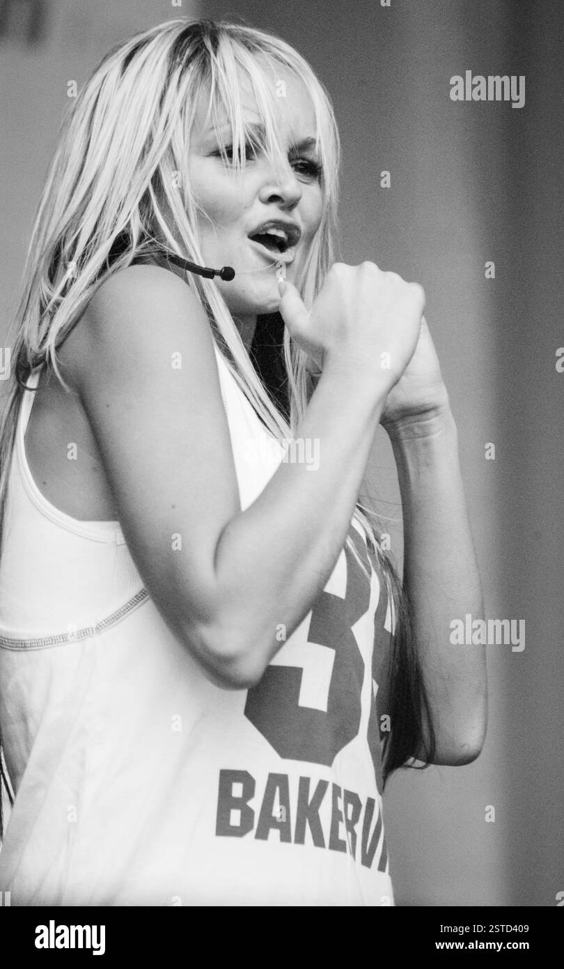 pop singer and ex-Brookside star JENNIFER ELLISON. Red Dragon FM Party ...