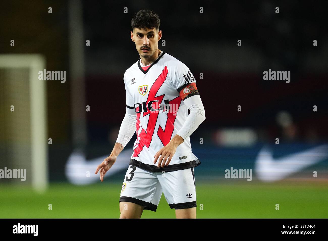 Barcelona, Spain. 18th Feb, 2025. Oscar Valentin of Rayo Vallecano ...