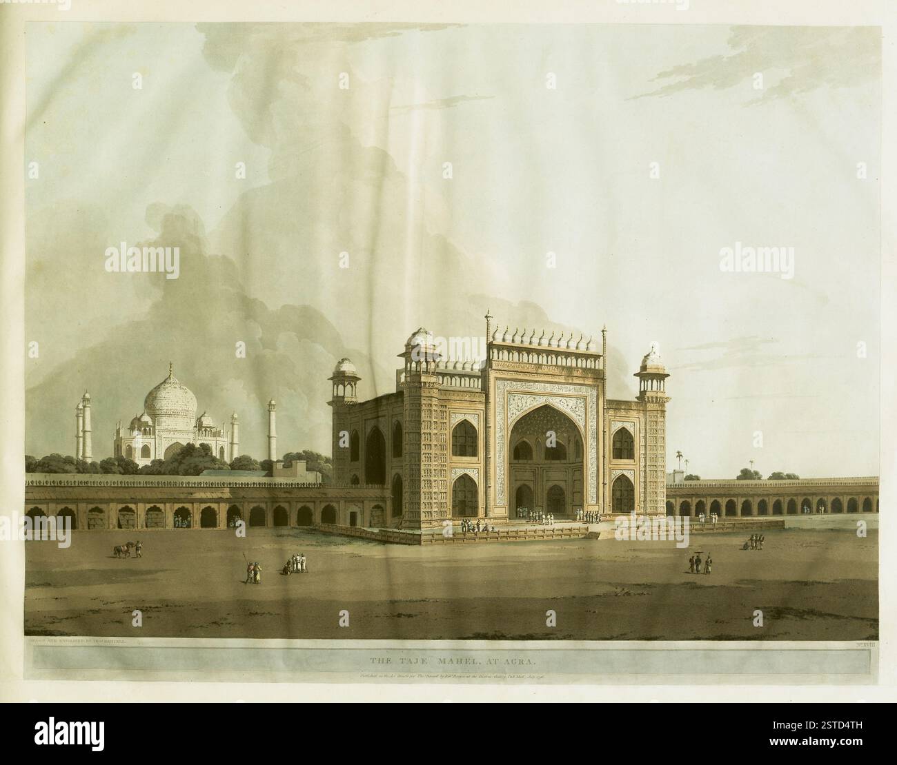 This view from the BL King’s Topographical Collection depicts the Taj ...