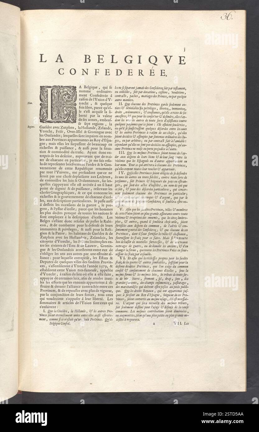 The BL King's Topographical Collection, Le Grand Atlas, volume 4, features a series of maps and ...
