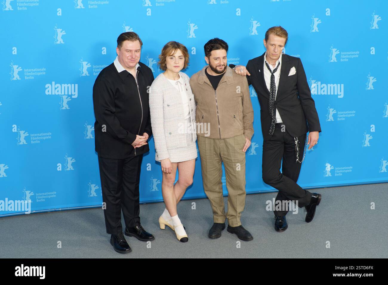 Berlin, Germany. 15th Feb, 2025. Sol Bondy, Michael Chernus, Alexander ...