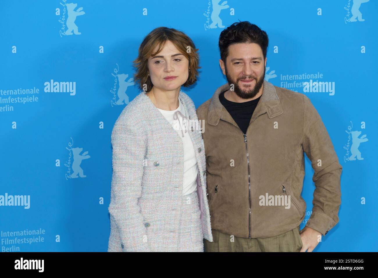 Berlin, Germany. 15th Feb, 2025. Sol Bondy, Michael Chernus, Alexander ...