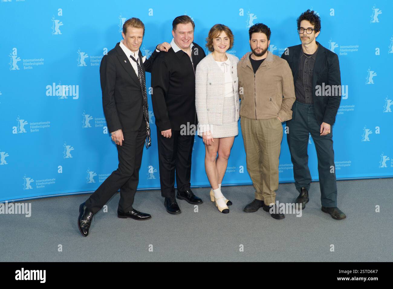 Berlin, Germany. 15th Feb, 2025. Sol Bondy, Michael Chernus, Alexander ...