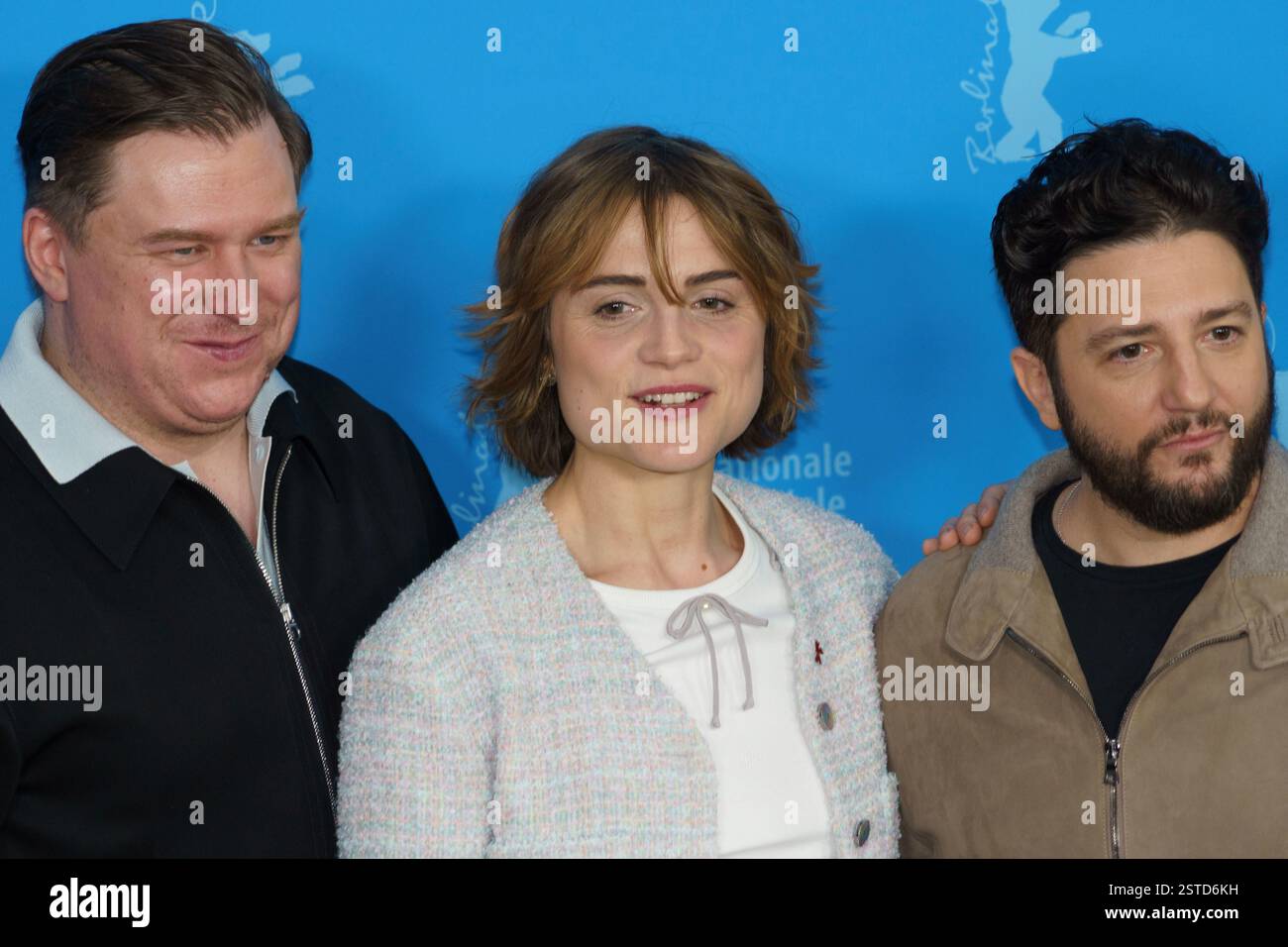 Berlin, Germany. 15th Feb, 2025. Sol Bondy, Michael Chernus, Alexander ...