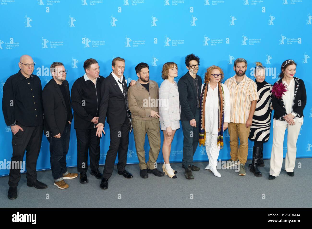 Berlin, Germany. 15th Feb, 2025. Sol Bondy, Michael Chernus, Alexander ...