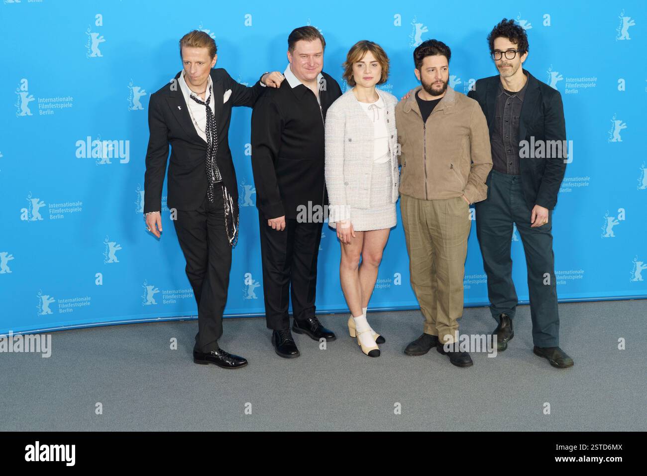 Berlin, Germany. 15th Feb, 2025. Sol Bondy, Michael Chernus, Alexander ...