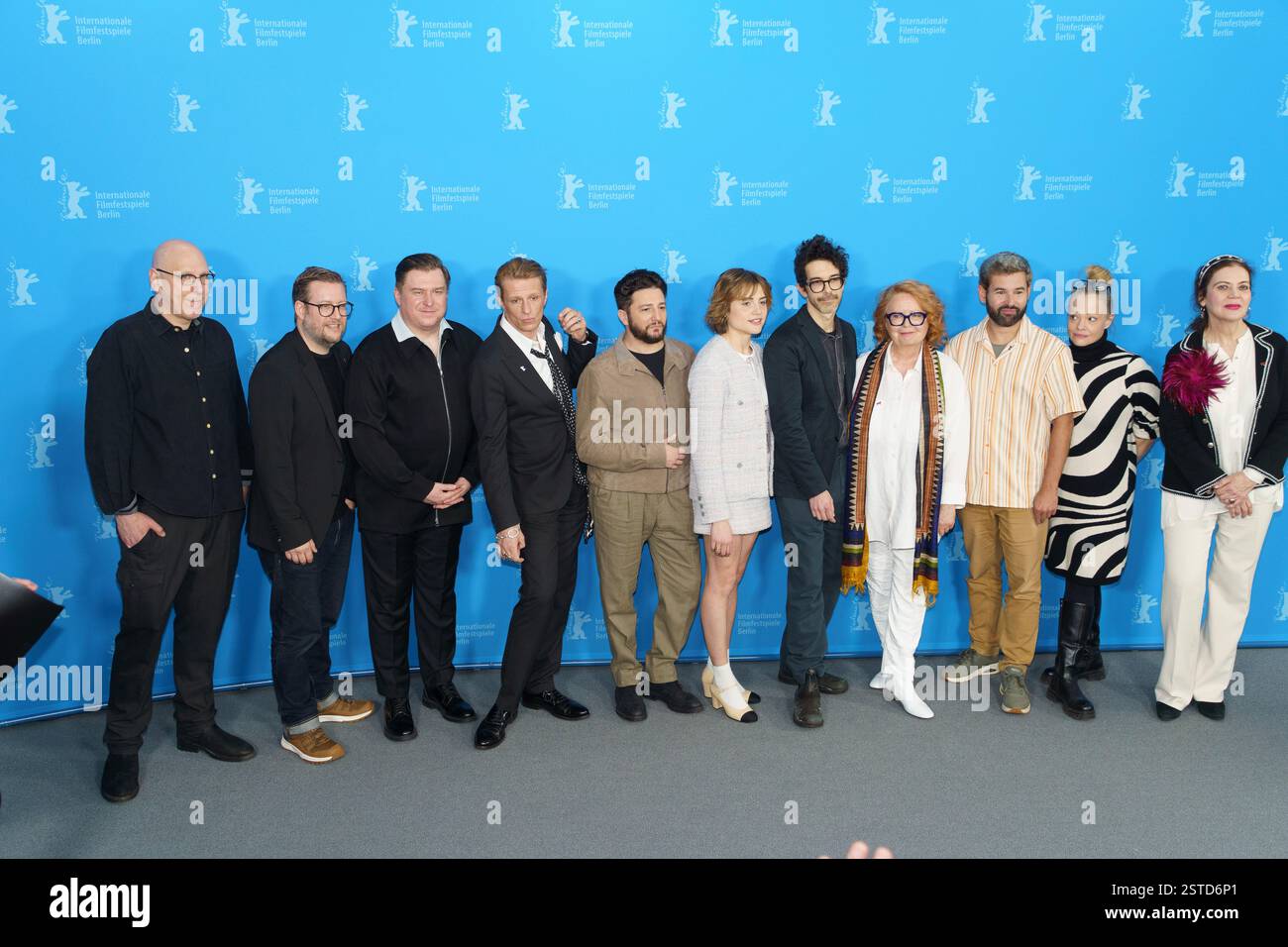 Berlin, Germany. 15th Feb, 2025. Sol Bondy, Michael Chernus, Alexander ...