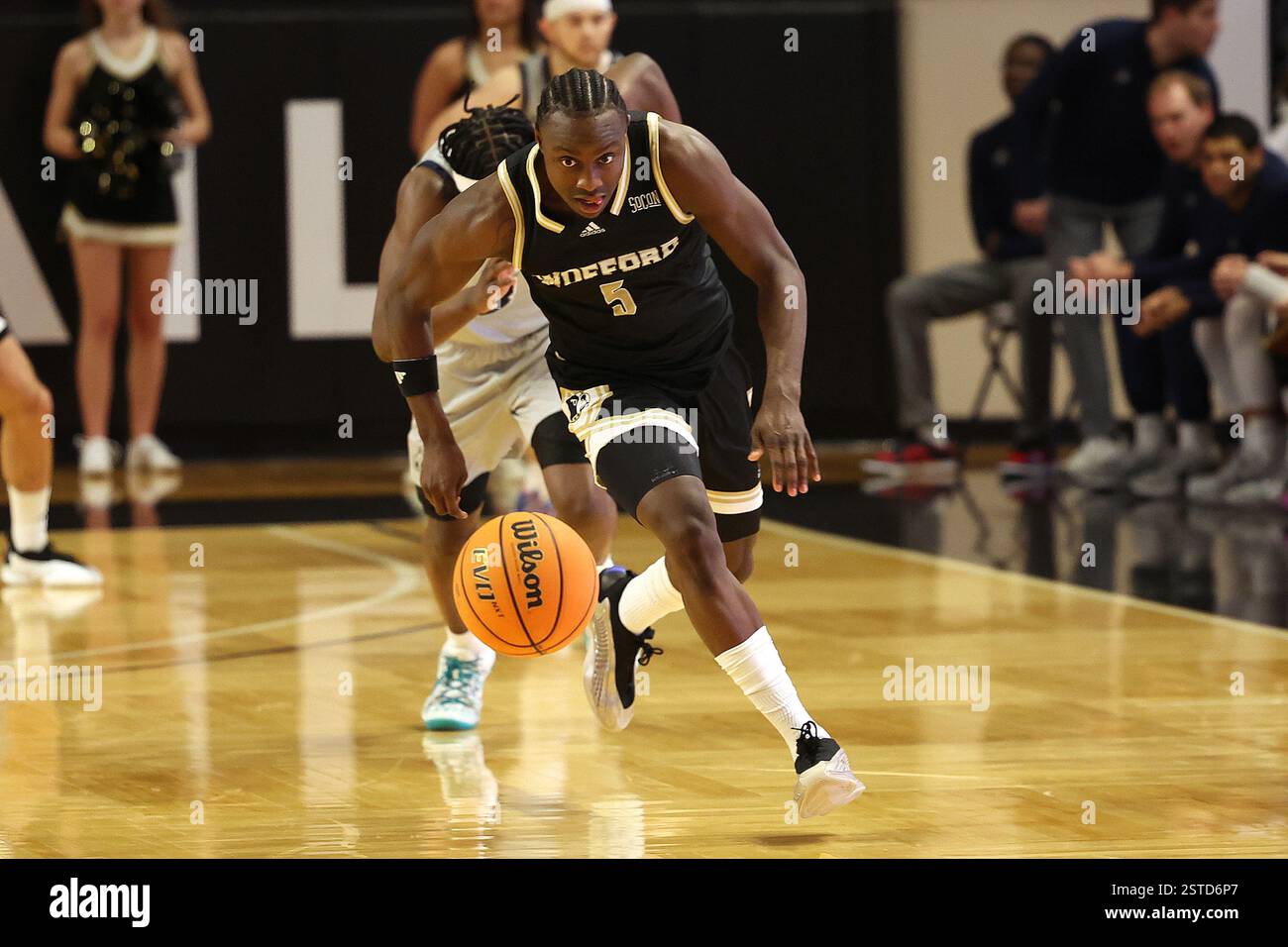 SPARTANBURG, SC - FEBRUARY 15: Wofford Terriers guard Justin Bailey (5 ...