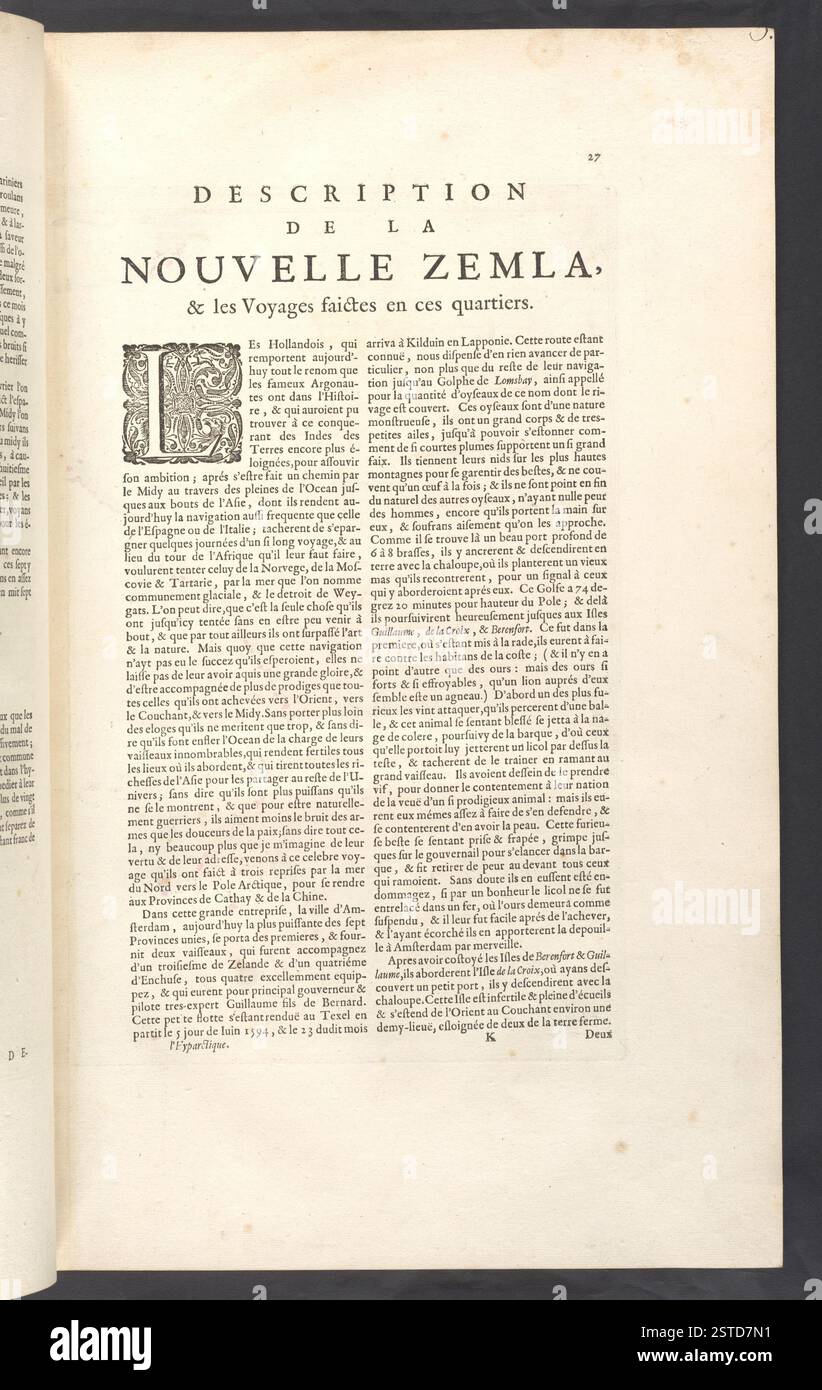 A historical map titled 'Geographie, qvi est la Premiere', part of the ...