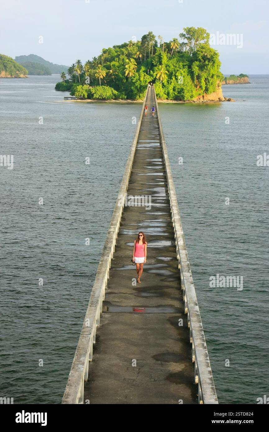 Bridge to Nowhere, Samana Bay, Dominican Republic Stock Photo - Alamy