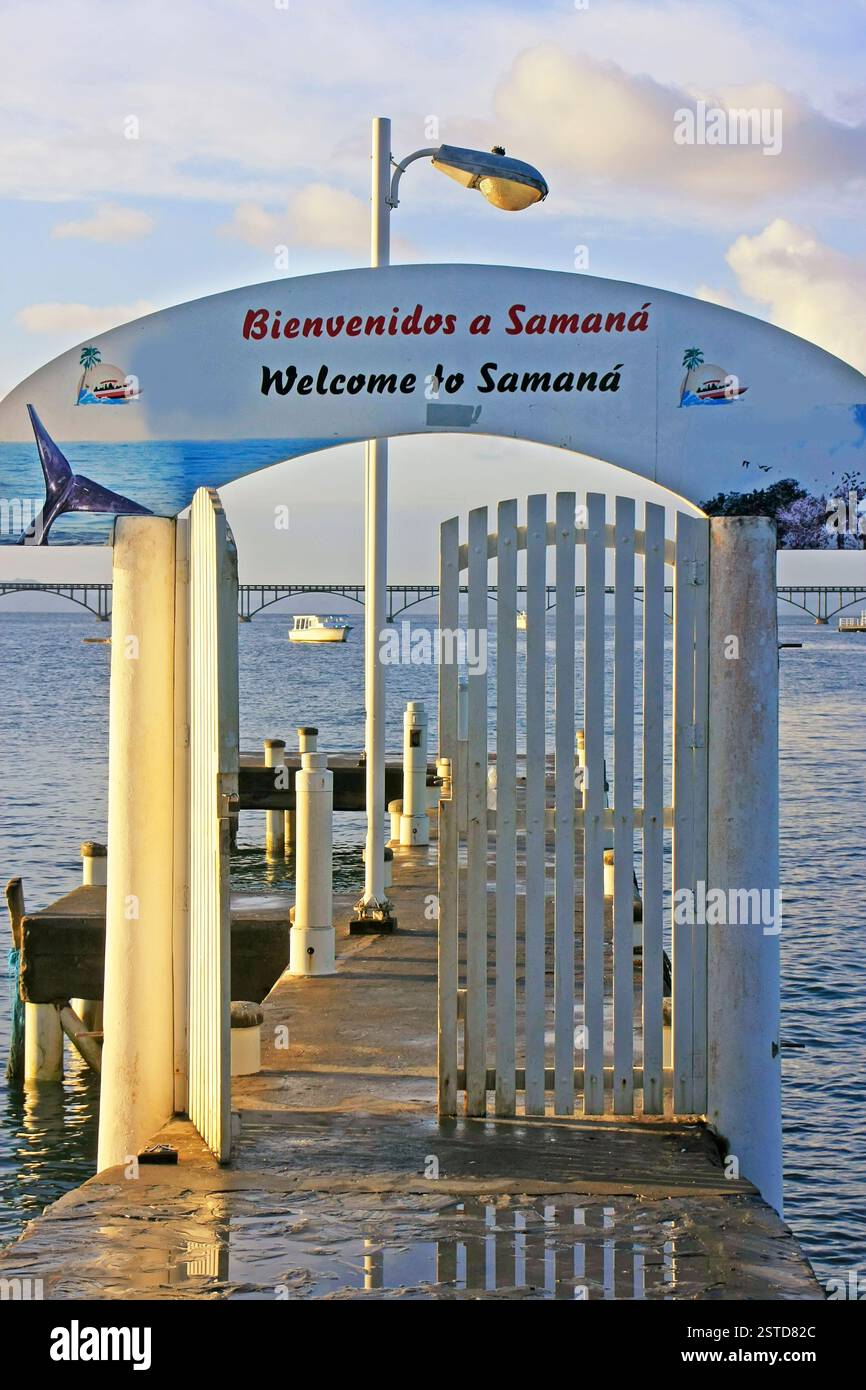 Welcome to Samana gate Stock Photo - Alamy