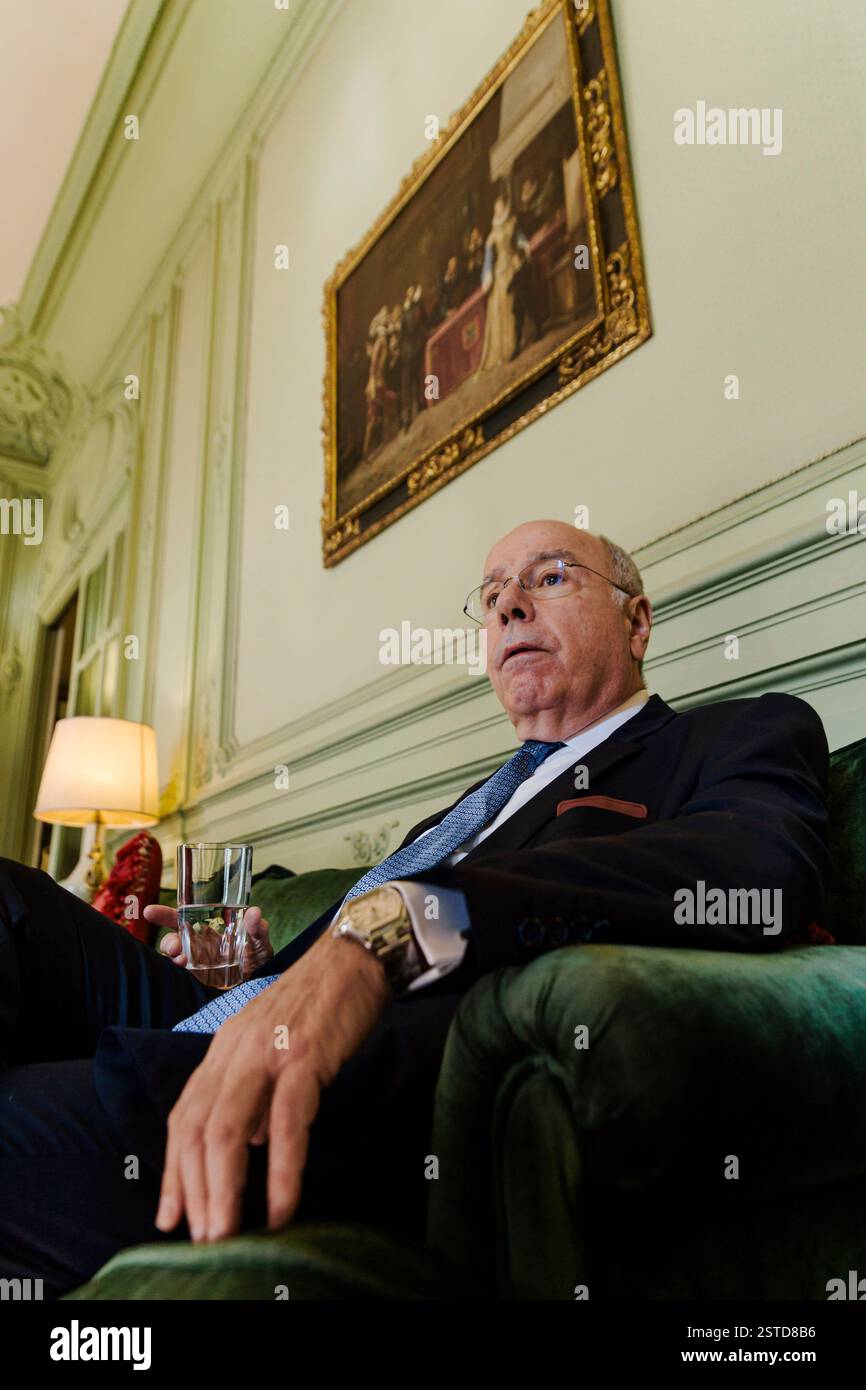 Brazil's Foreign Minister, Mauro Vieira, during an interview for Europa ...