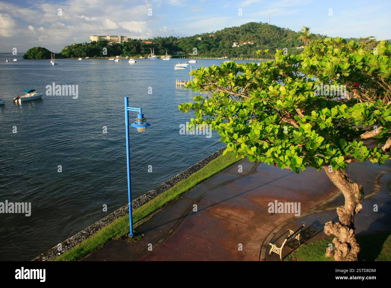 Promenade of Samana town, Dominican Republic Stock Photo - Alamy