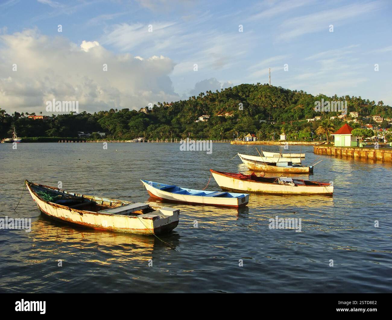 Old boats at samana port hi-res stock photography and images - Alamy
