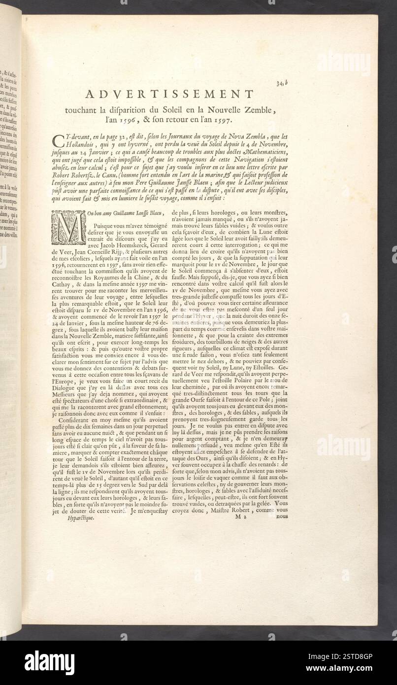 A historical map titled 'Geographie, qvi est la Premiere', part of the ...