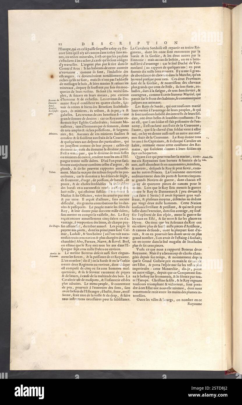 Description of the BL King’s Topographical Collection Second Volume de la Geographie, featuring ...