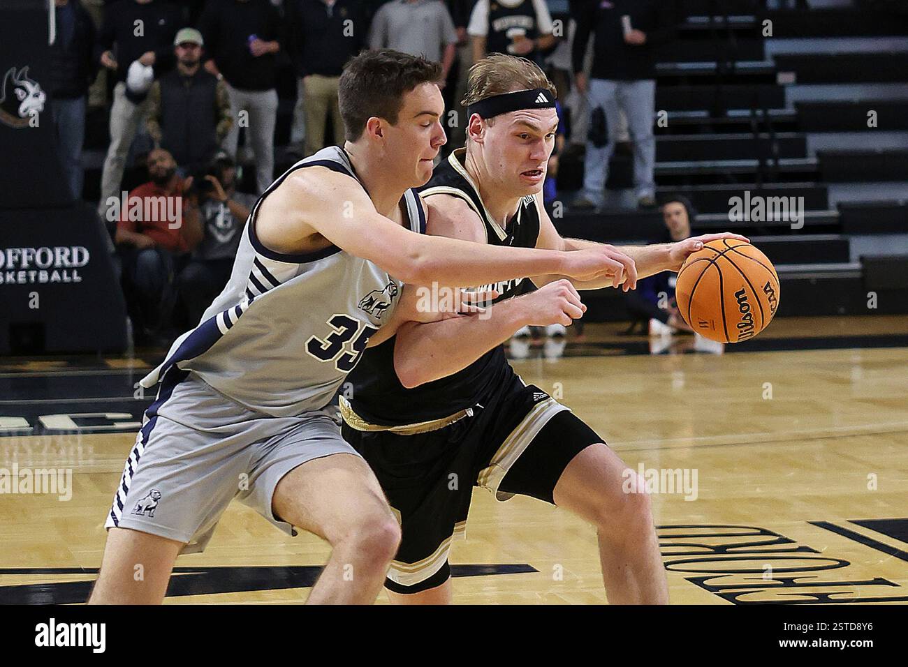 SPARTANBURG, SC - FEBRUARY 15: Samford Bulldogs forward Riley ...