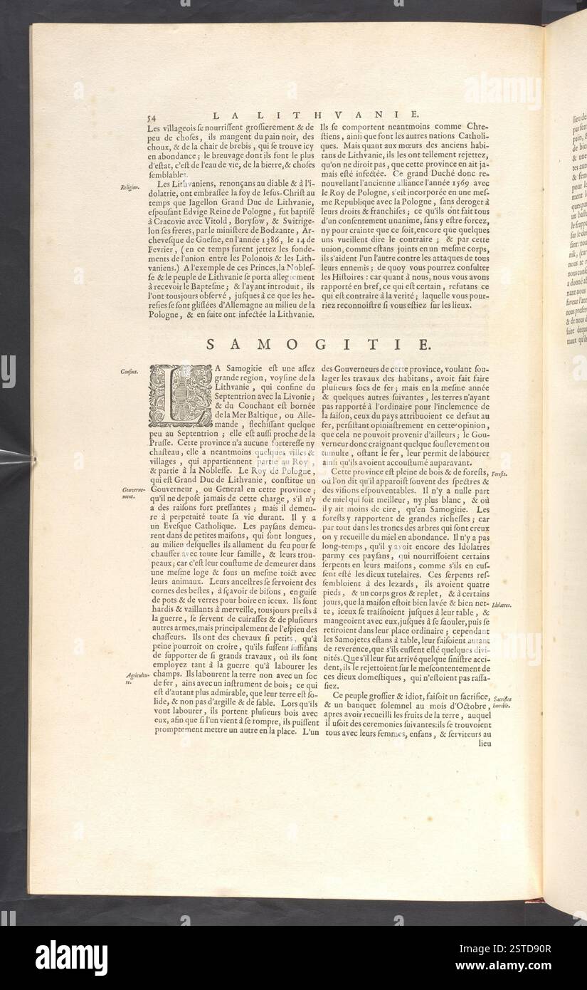 An engraving from the 'Second Volume of Geography' in the British ...