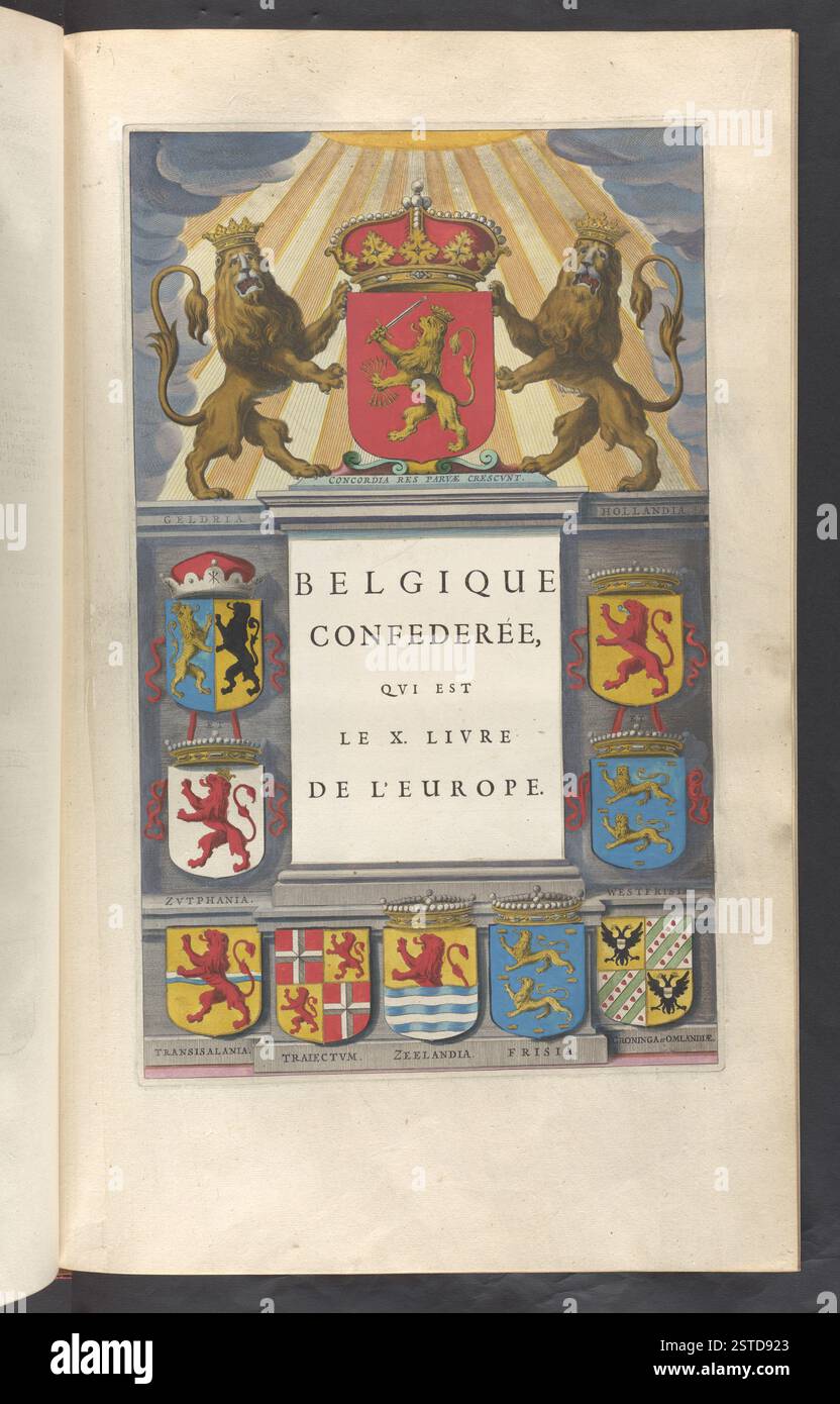 The BL King's Topographical Collection, Le Grand Atlas, volume 4, contains meticulously crafted ...