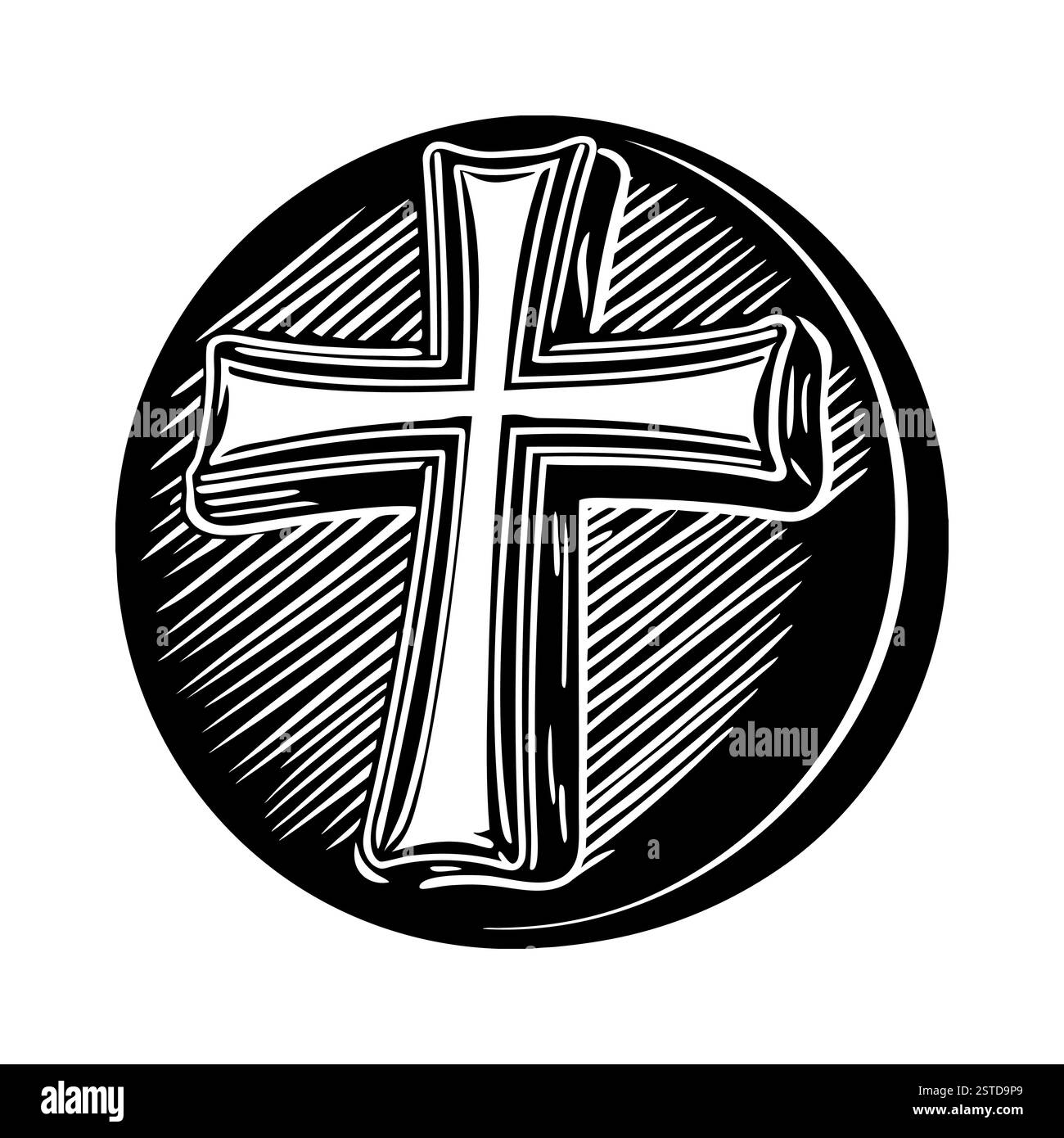 Catholic religion symbol Black and White Stock Photos & Images - Alamy