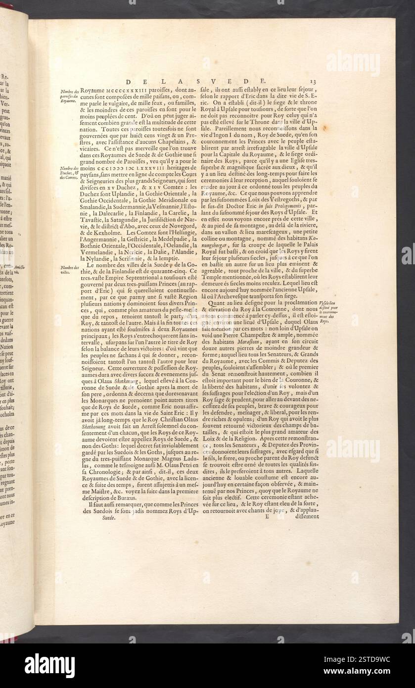 Description of the BL King’s Topographical Collection Second Volume de la Geographie, featuring ...