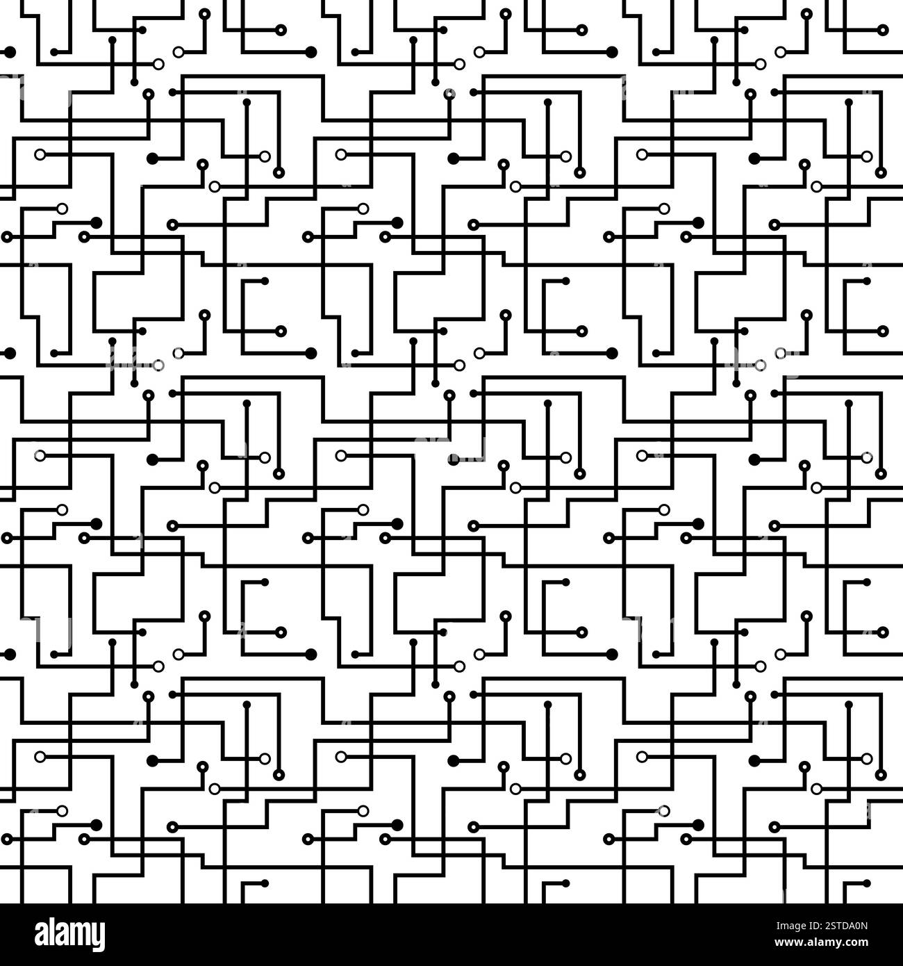 Seamless abstract pattern - circuit board scheme Stock Photo - Alamy