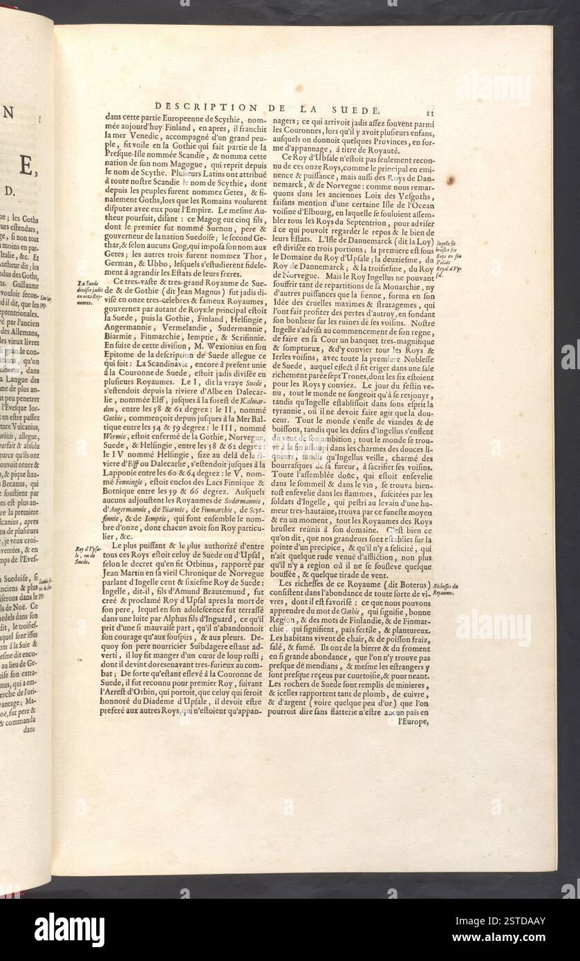 Description of the BL King’s Topographical Collection Second Volume de la Geographie, featuring ...