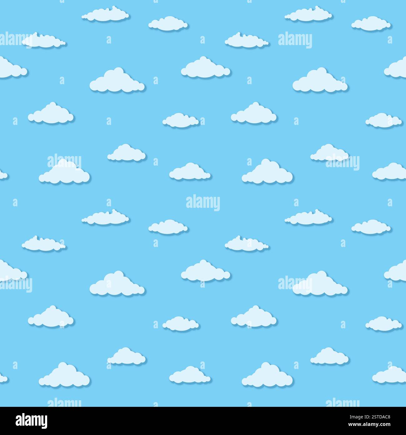 Seamless pattern blue clouds hi-res stock photography and images - Alamy