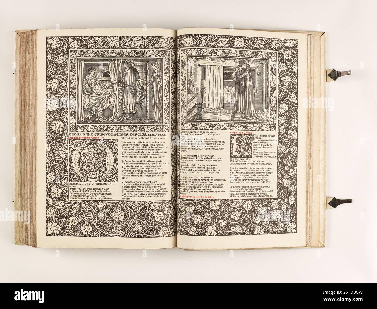 The 1896 edition of Geoffrey Chaucer's The Works, featuring 87 woodcut ...