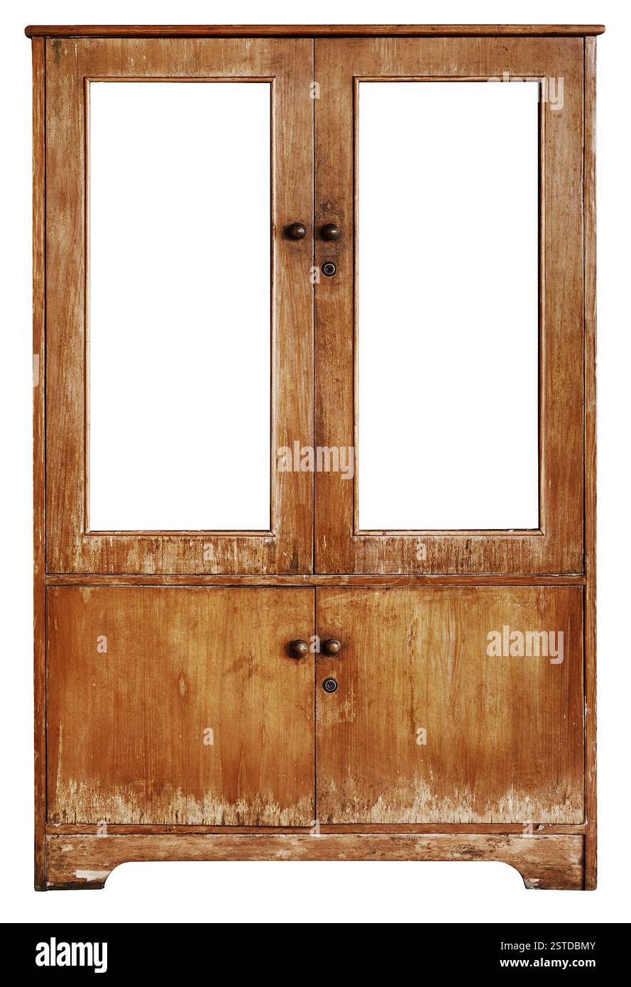 Vintage classic wooden cabinet Stock Photo - Alamy