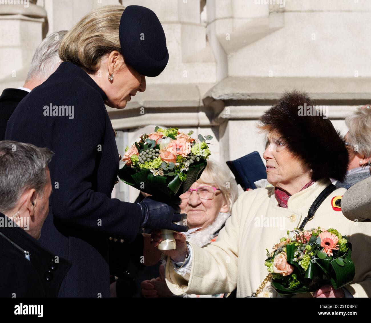 Brussels, Belgium. 18th Feb, 2025. Queen Mathilde of Belgium and ...