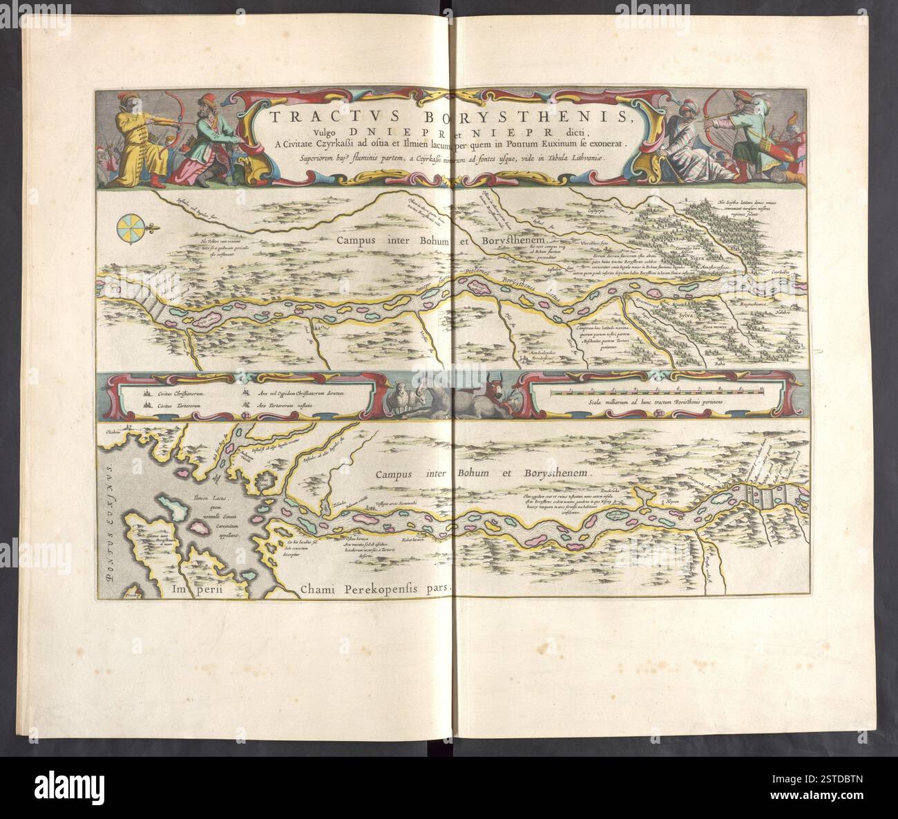 An antique 17th-century map from the British Library’s King’s Topographical Collection, titled ...