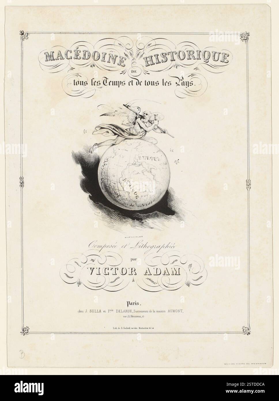 An allegorical image of Time, personified as a figure riding the ...