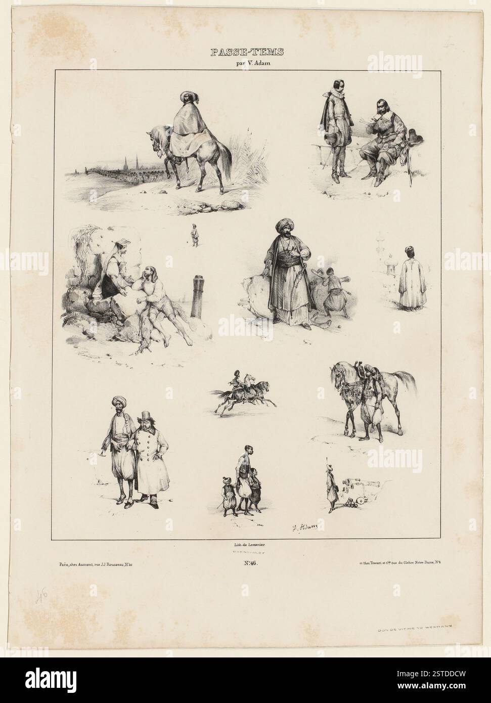 Turkish-inspired scenes from the XVIIth century, featuring an Italian ...