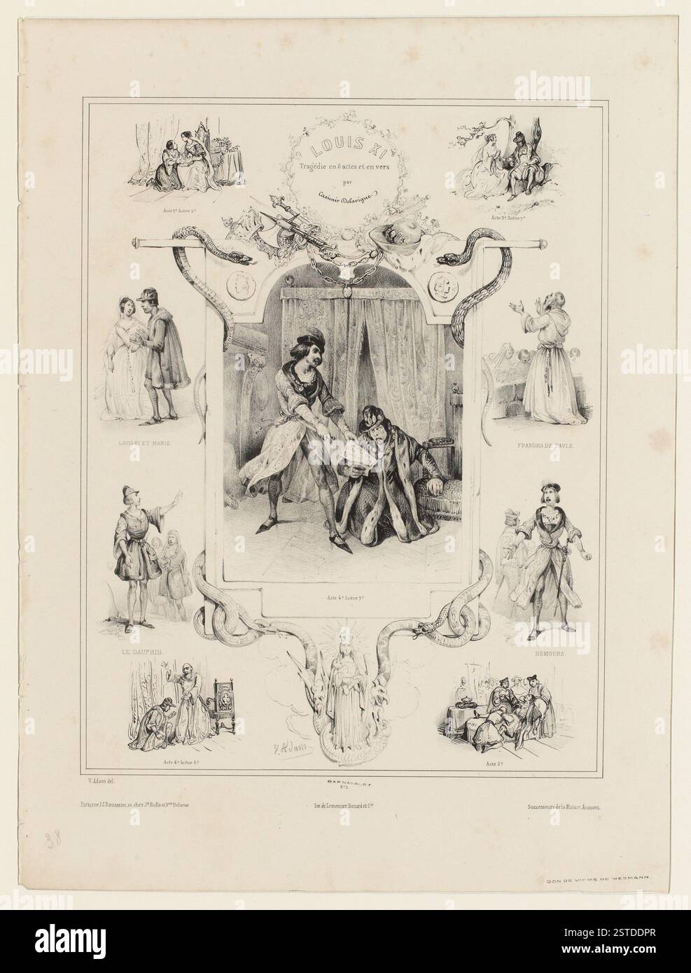 10 Characters of the play, main scenes of acts, at the Louis XI center ...