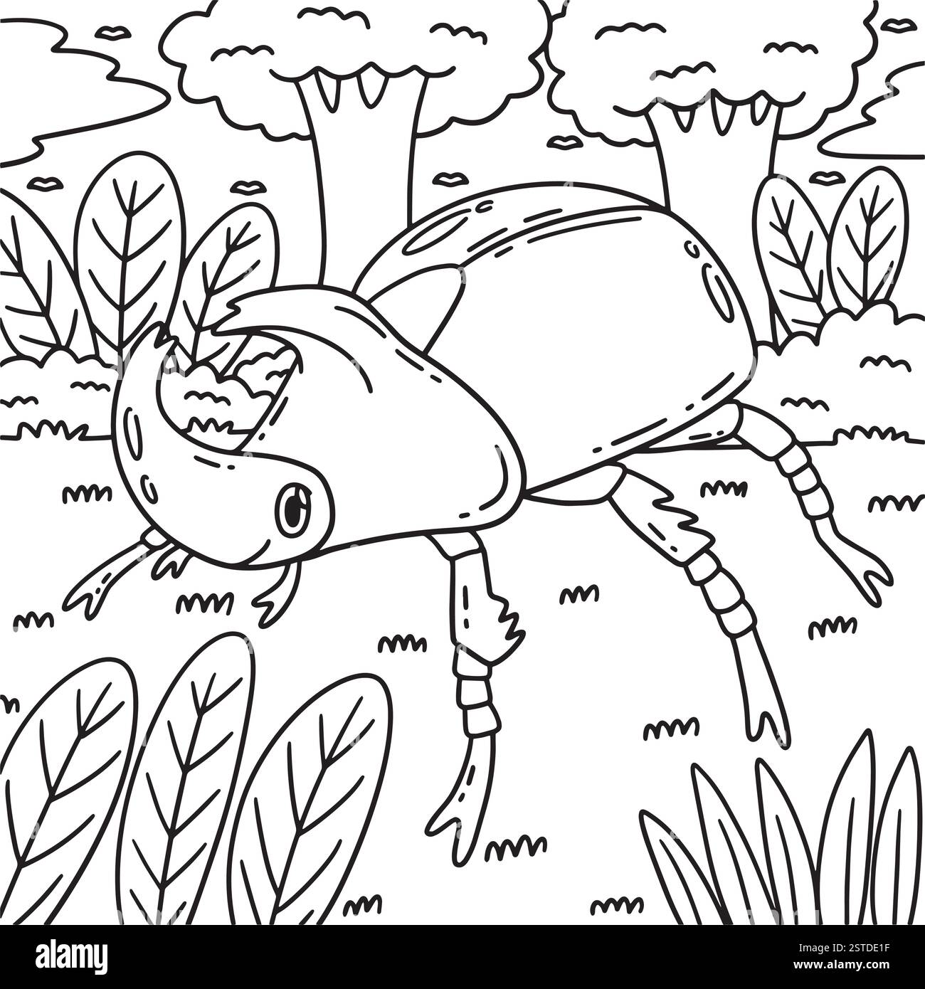 Illustration of rhinoceros beetle hi-res stock photography and images ...